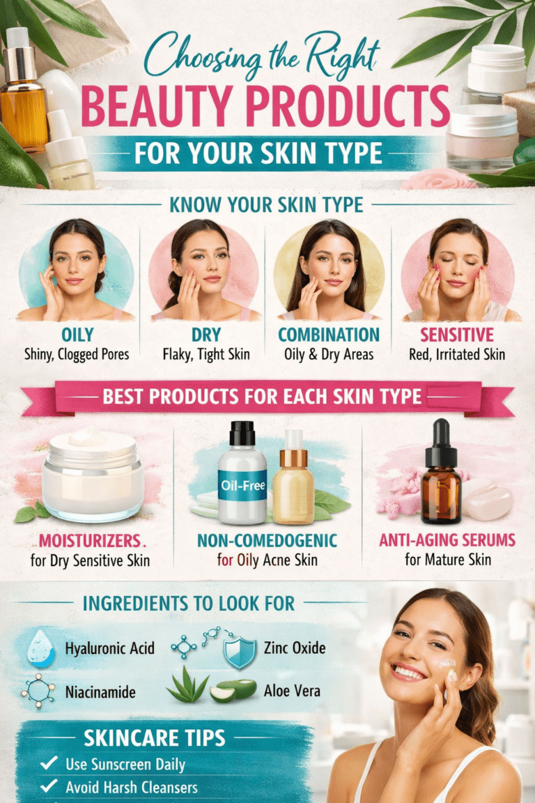 Choosing the Right Beauty Products for Your Skin Type – Complete Guide 2025